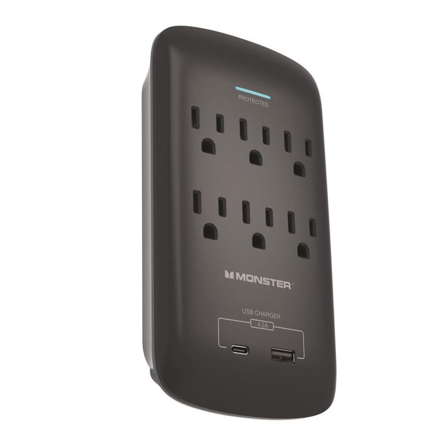 Monster Monster Power, 6-Outlet, Wall Tap, Fireproof MOVs, CleanPower ...