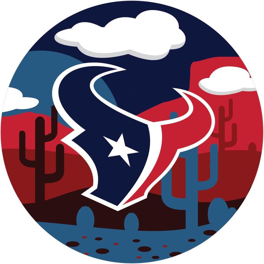 Fan Creations Houston Texans Landscape 12in Circle in the Wall Art ...