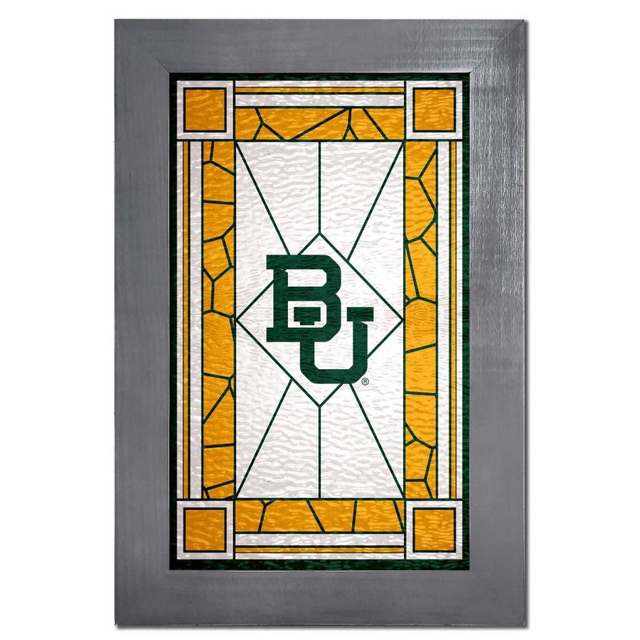 Fan Creations Baylor Stained Glass 11x19 Sign in the Wall Art ...