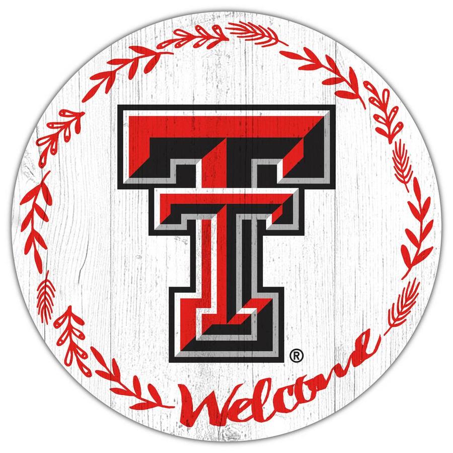 Fan Creations Texas Tech University Welcome 12in Circle in the Wall Art ...