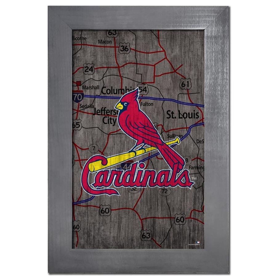 Fan Creations St. Louis Cardinals City Map 11x19 Sign in the Wall Art ...