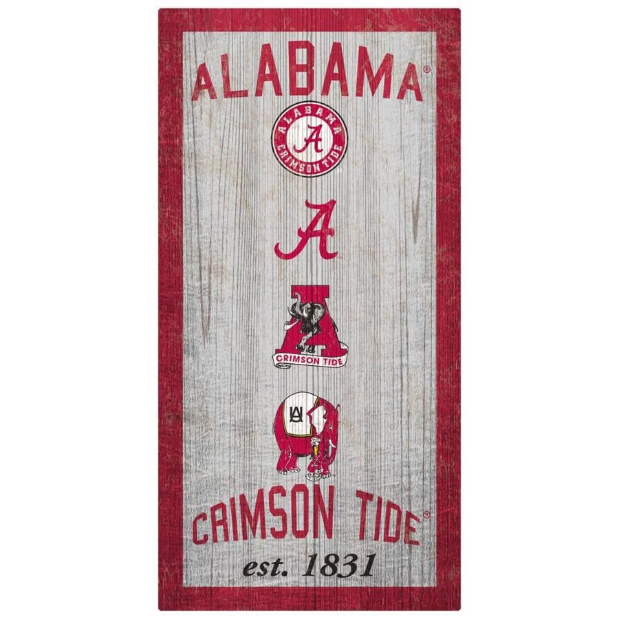 Fan Creations University of Alabama Heritage 6x12 Sign in the Wall Art ...