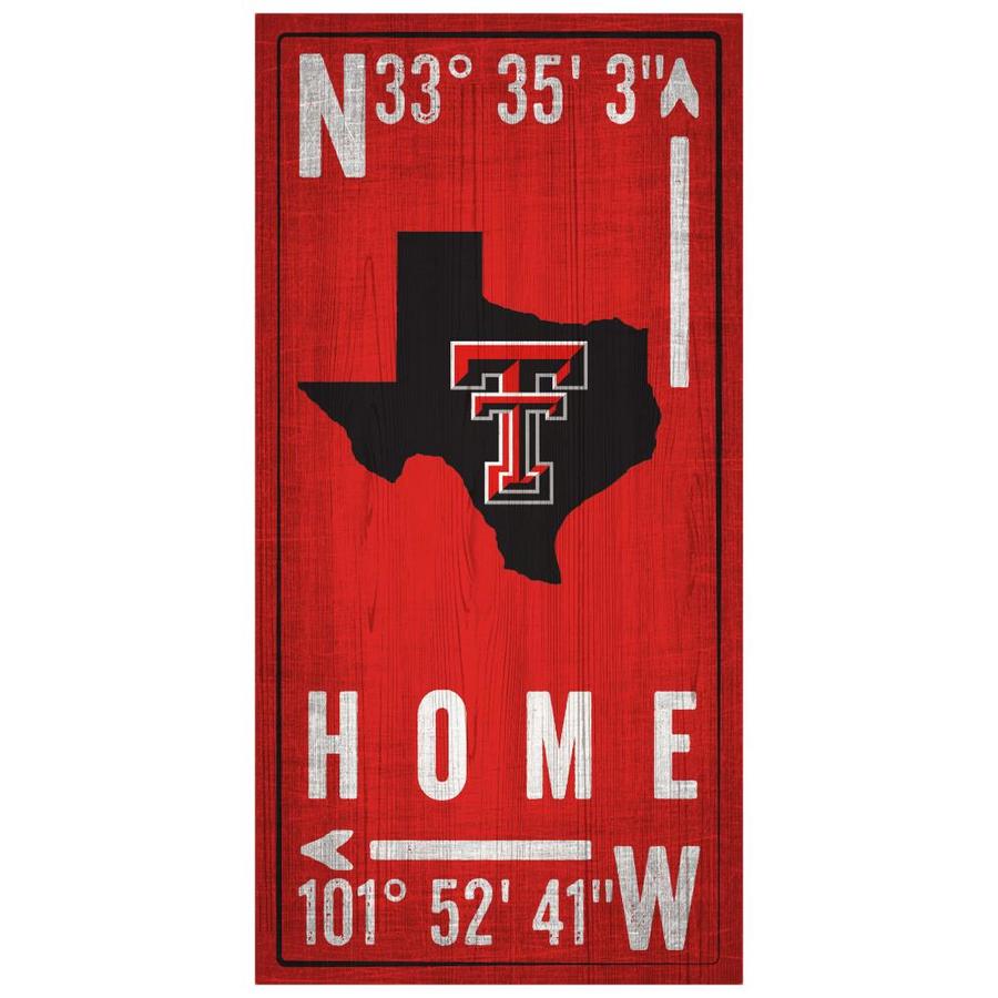 Fan Creations Texas Tech University Coordinate 6x12 Sign in the Wall ...