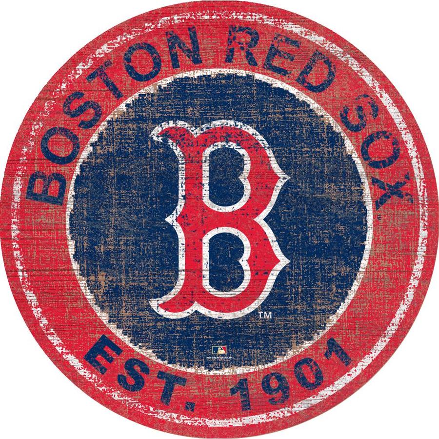 Fan Creations Boston Red Sox Heritage Logo Round Sign in the Wall Art ...