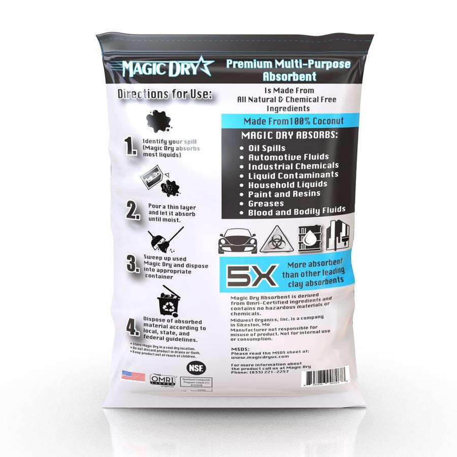 MAGIC DRY Absorbent, 5-lb Bag in the Spill Absorbents department at ...