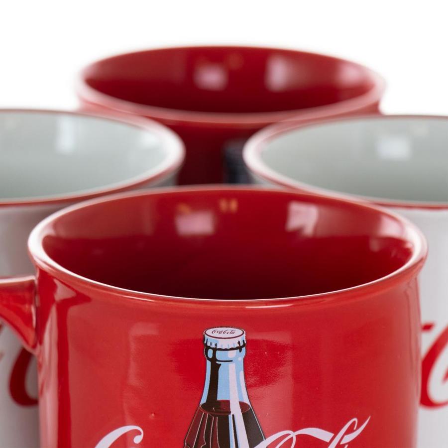 Coca-Cola Coca-Cola Classic 4 Piece Large 21 Ounce Stoneware Mug Set in ...