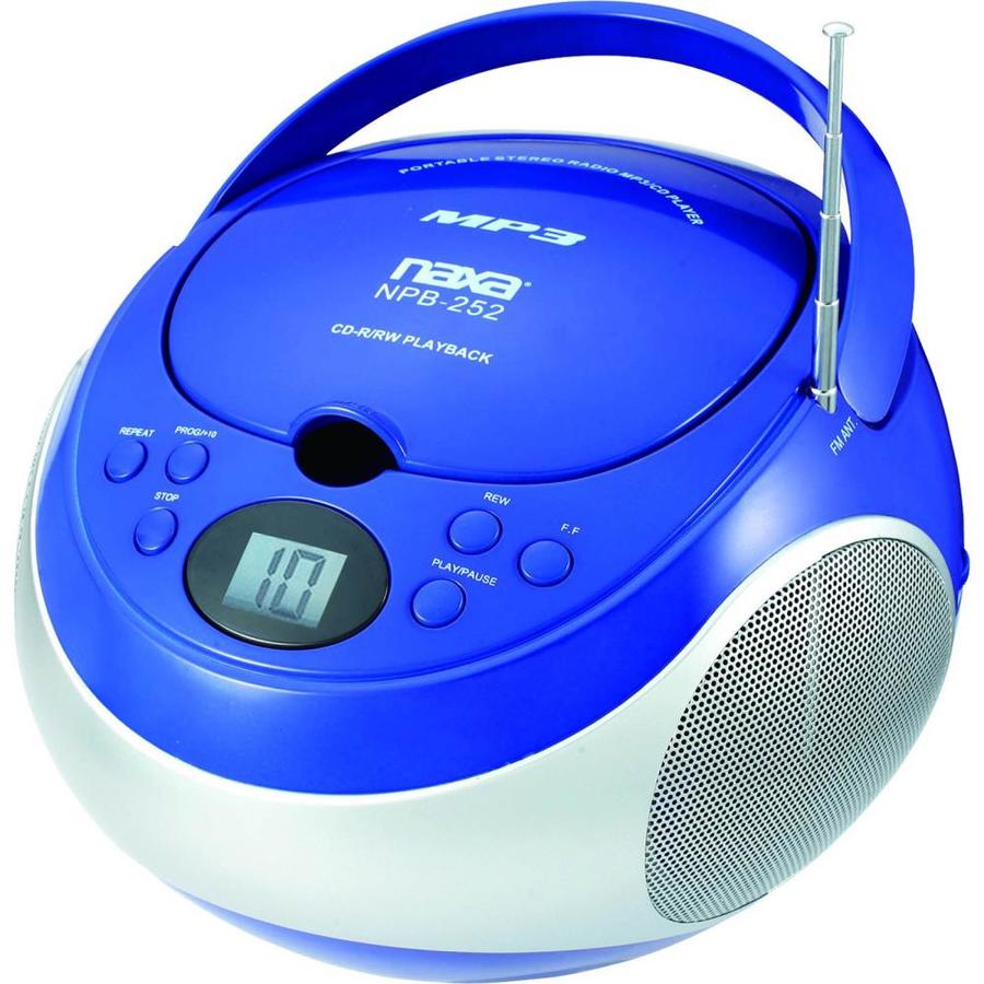 Naxa Naxa Portable MP3/CD Player with AM/FM Stereo Radio- Blue in the ...