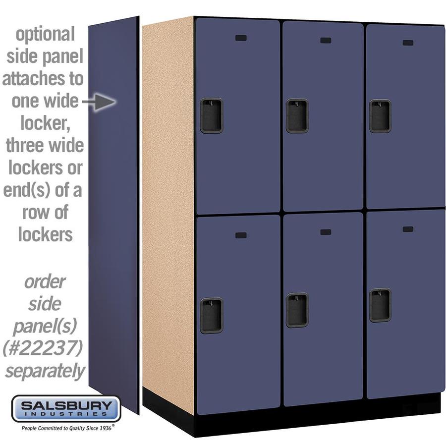 SALSBURY INDUSTRIES 18 -in Wide Double Tier Designer Wood Locker- 3 ...