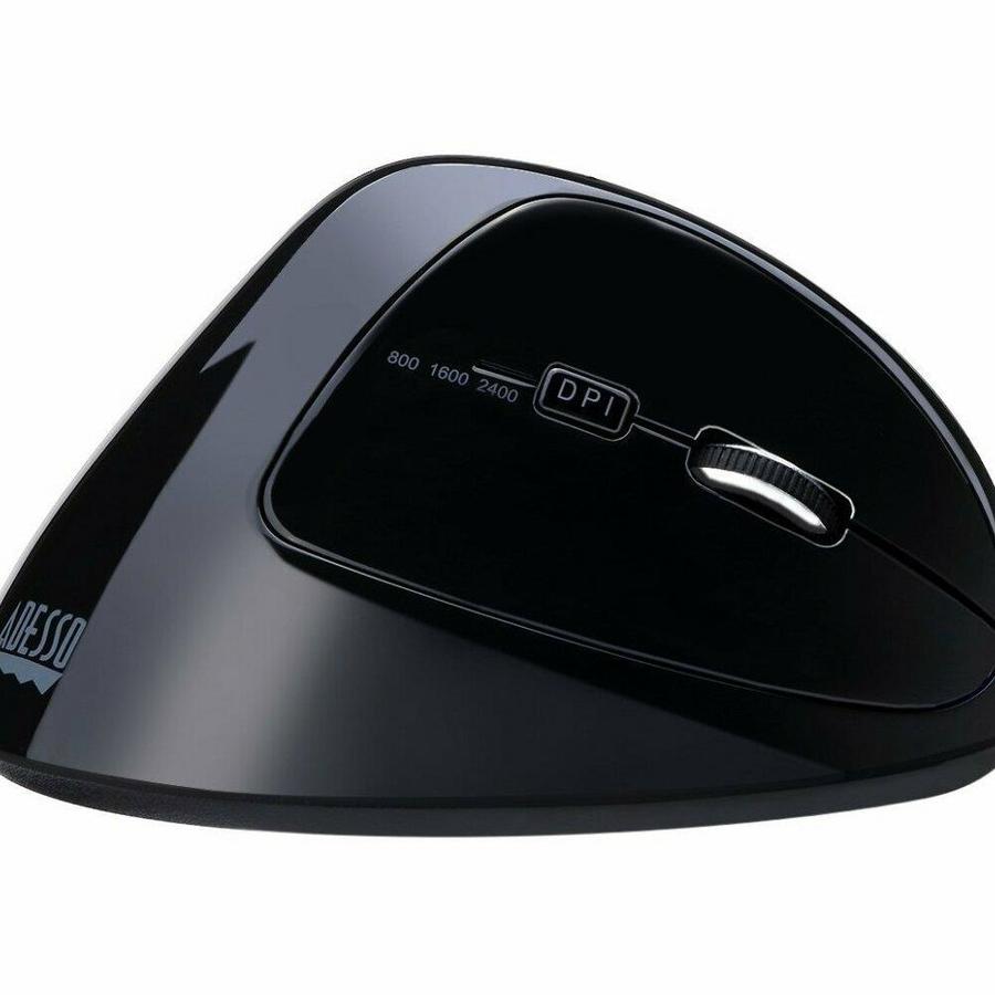 Adesso Adesso iMouse E30 Wireless Ergonomic Vertical Right-Handed Mouse ...