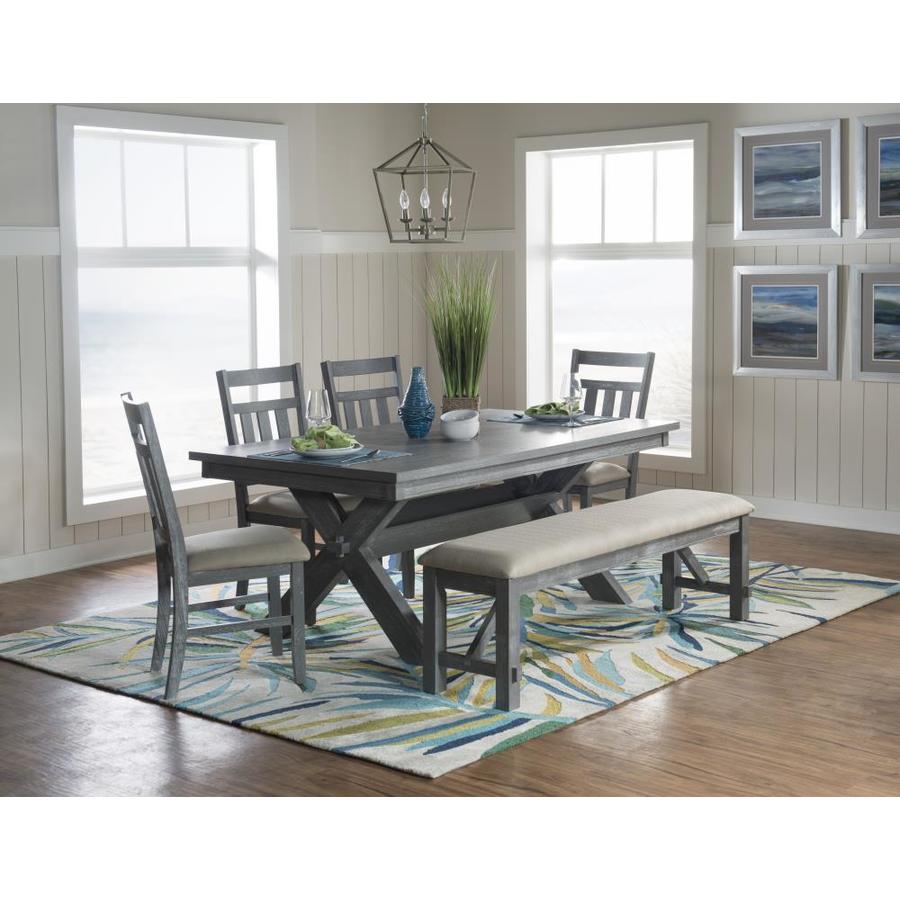 Powell Turino Weathered Gray Dining Room Set with Rectangular Table in ...