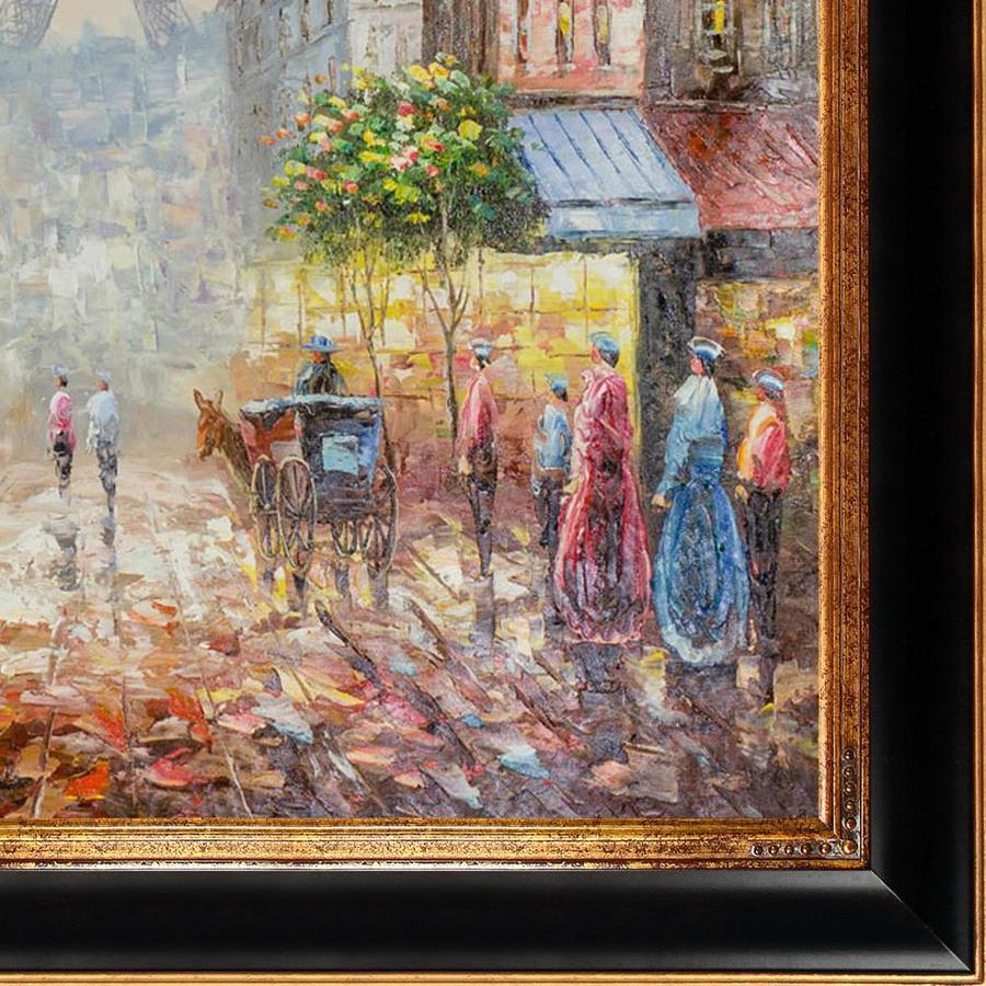 La Pastiche La Pastiche by overstockArt Evening View Of The Eiffel ...