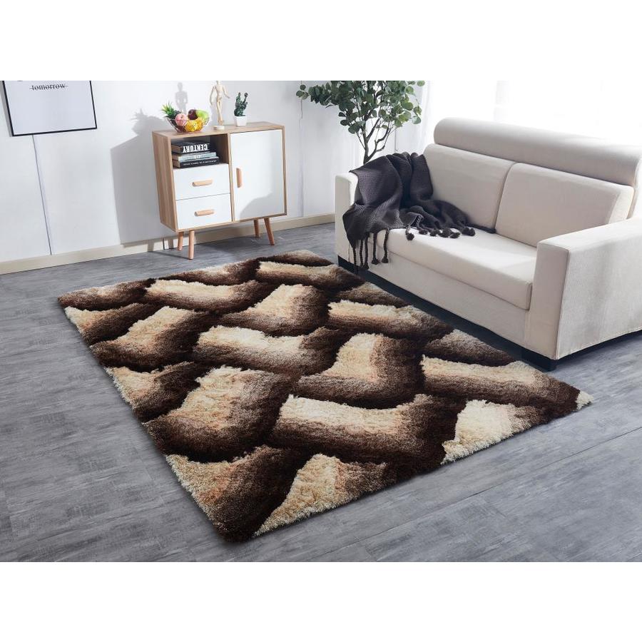 Amazing Rugs "3D Shaggy" Hand Tufted Area Rug in the Rugs department at ...