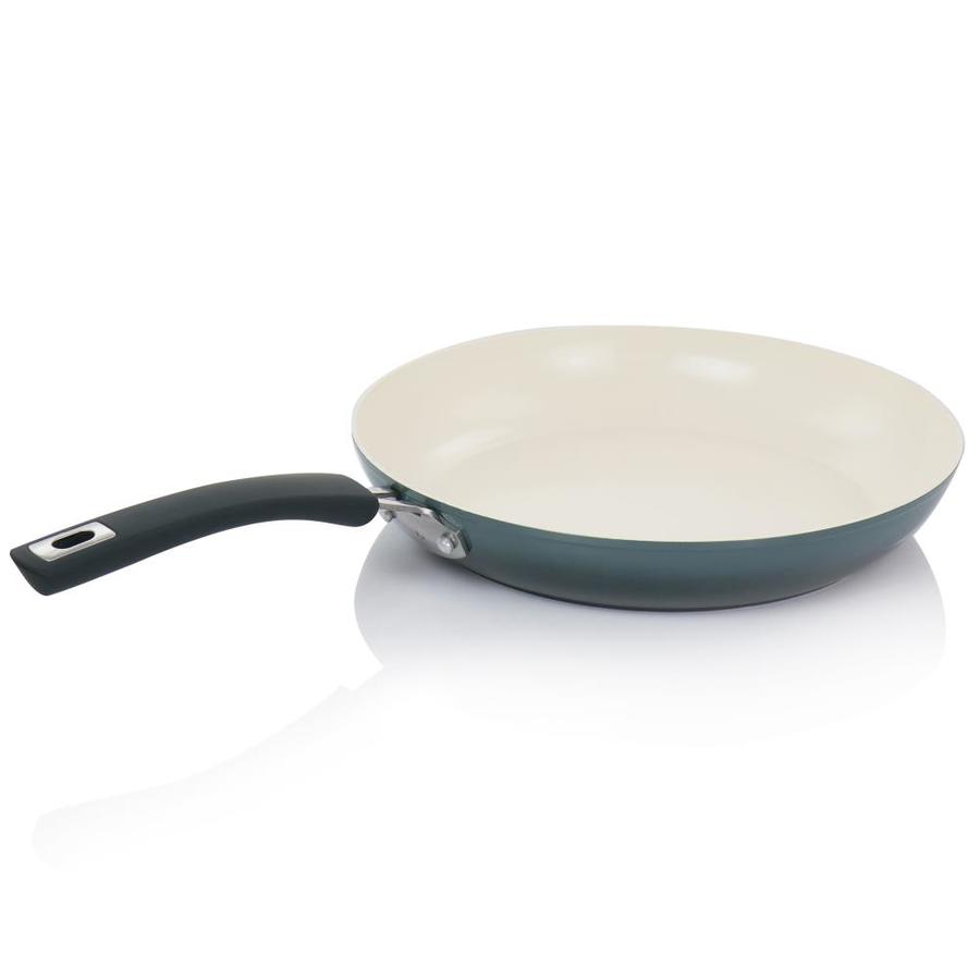 Oster Oster 12 -in Nonstick Aluminum Frying Pan in Dark Green in the ...