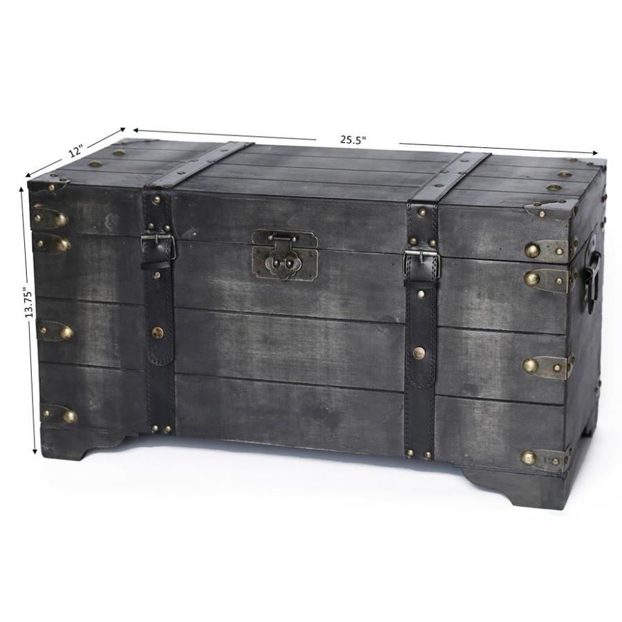 Vintiquewise Distressed Wooden Storage Trunk in the Storage Trunks ...