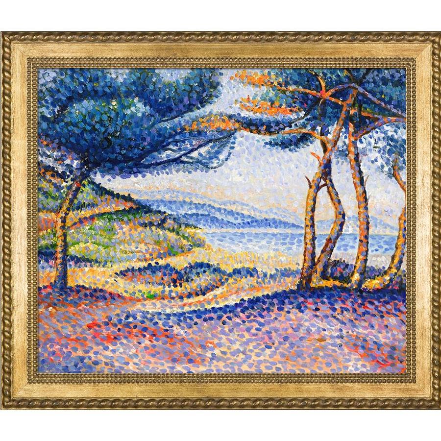 La Pastiche La Pastiche by overstockArt Pines Along the Shore with ...