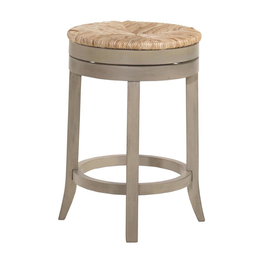 Carolina Cottage Irving 24 -in Swivel Rush Seat Counter Stool ...