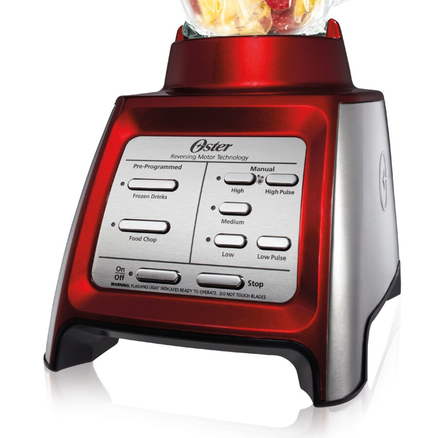 Oster 48-oz Red 600-Watt Pulse Control Blender in the Blenders ...