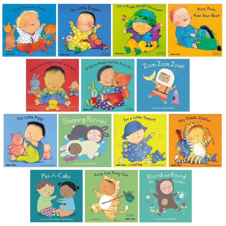 Child's Play Songs and Rhymes Collection Set, Set of 14 Baby Board ...