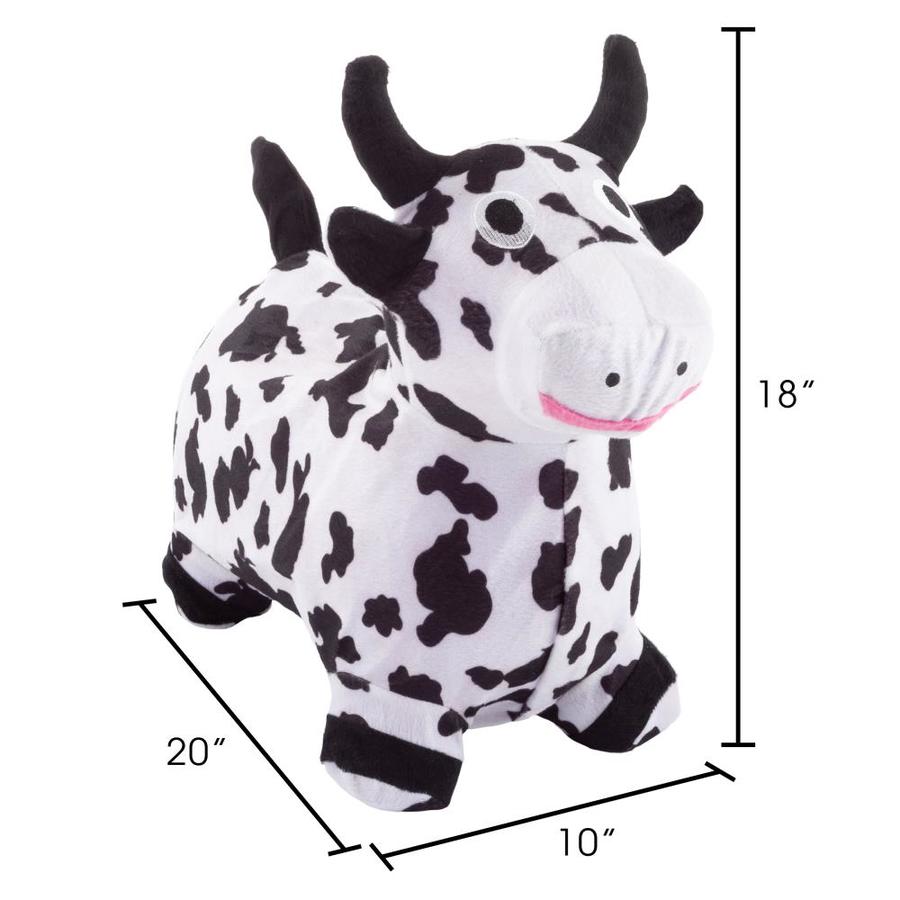 Toy Time Bouncy Cow- Inflatable Indoor Ride-On Hopper and Balance ...