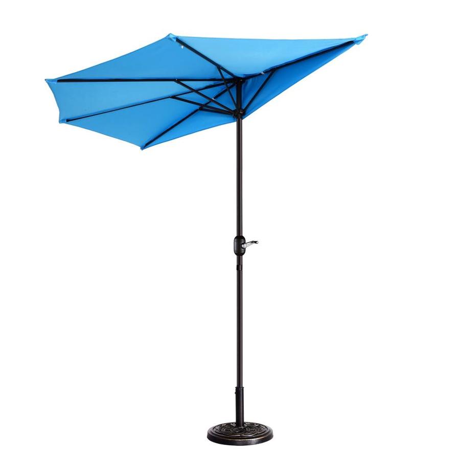Nature Spring 9-ft Half-round Patio Umbrella in the Patio Umbrellas ...