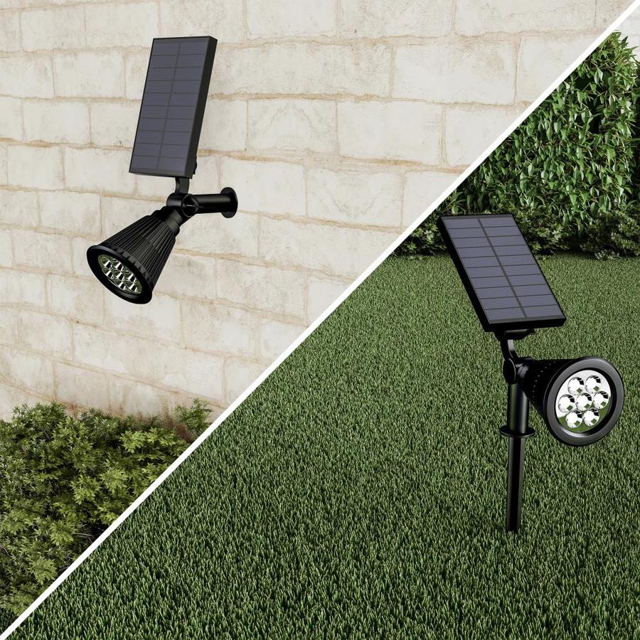 Nature Spring Outdoor LED Solar Lights-2 Pack-7 Bulb Spotlights-Auto On ...