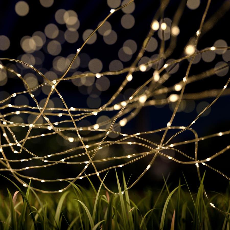 Nature Spring Outdoor Starry Solar String Lights- Solar Powered Warm ...
