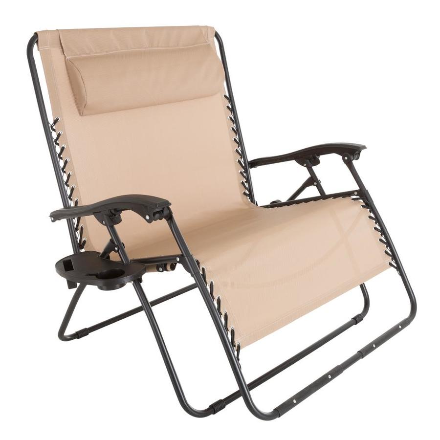 Nature Spring Nature Spring Zero Gravity 2-Person Chair, Beige in the ...