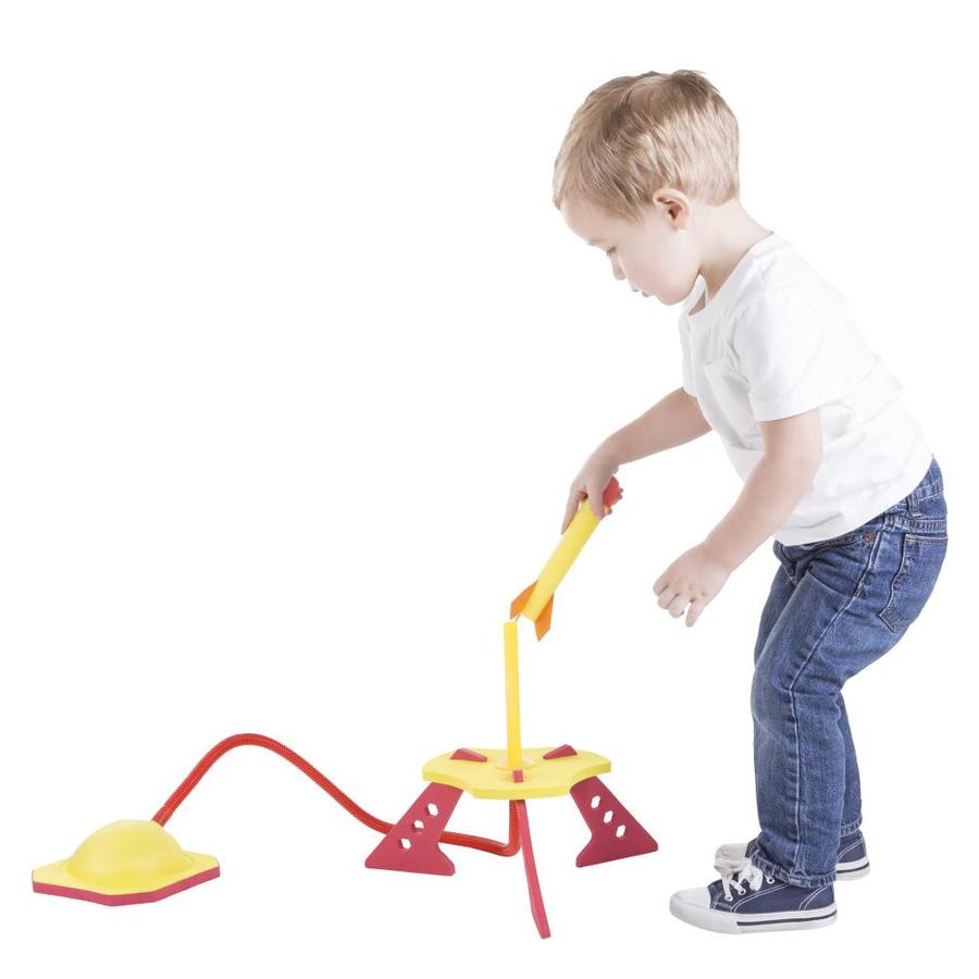 Toy Time Toy Rocket Launcher with 3 Foam Rockets- Kid Powered Launch ...