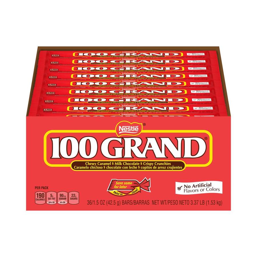 100 Grand 100 Grand Bar, 1.5 oz, 36 in the Snacks & Candy department at ...