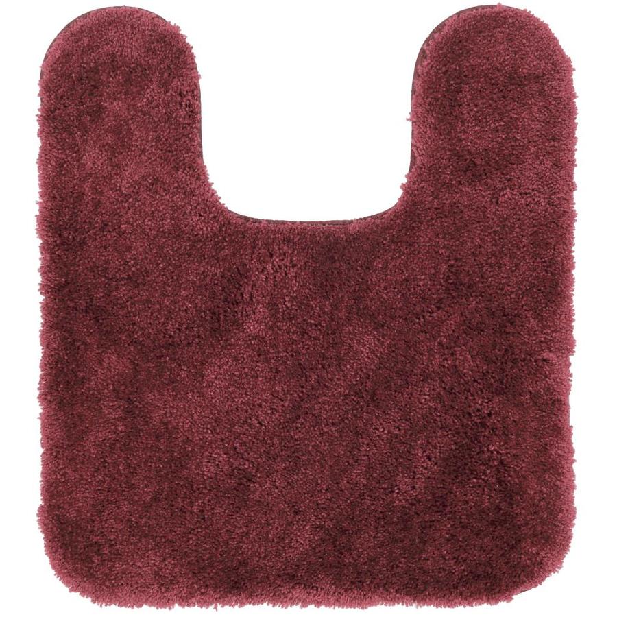 Mohawk Home Contour Bath Rug Burgundy in the Bathroom Rugs & Mats ...