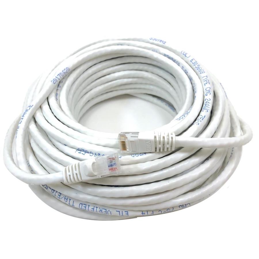 Micro Connectors 50-ft Cat 6 White Ethernet Cable Coil in the Ethernet ...
