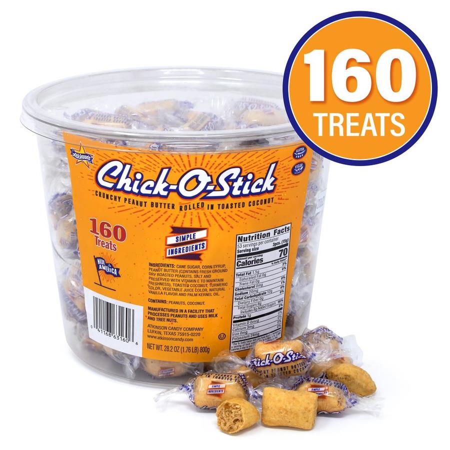 Chick-O-Stick Chick-O-Stick Peanut Butter and Coconut Candy, 160 in the ...