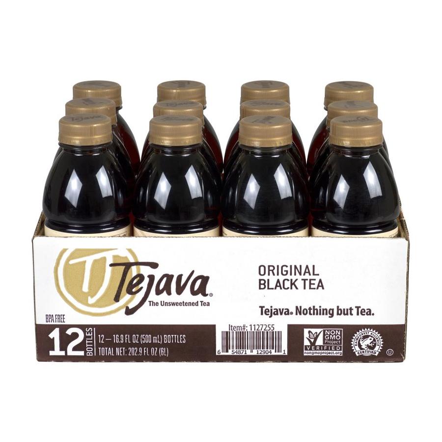 Tejava Tejava Original Unsweetened Black Tea, 16.9 oz, 12 in the Single ...