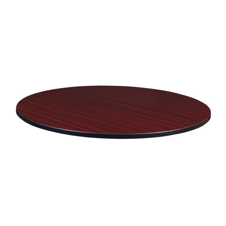 Regency Mahogany/Mocha Walnut Round Craft table top (Actual: 1 x 48 x ...