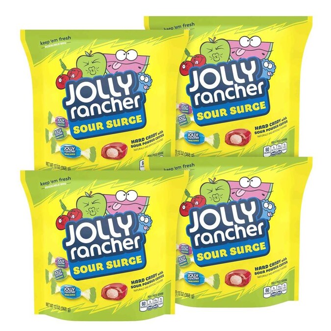 Jolly Rancher Jolly Rancher Sour Surge Hard Candy Assortment, 13 oz, 4 ... Jolly Rancher Jolly Rancher Sour Surge Hard Candy Assortment, 13 oz, 4 ...