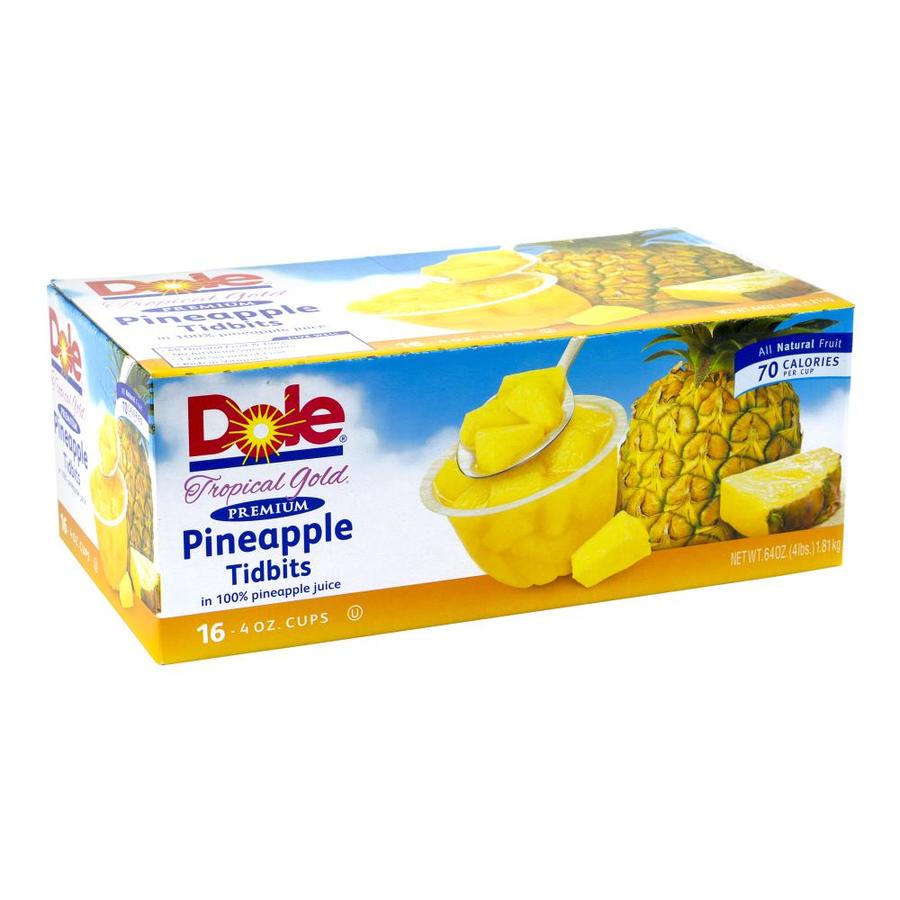 Dole Dole Pineapple Tidbit Bowls 16 in the Snacks & Candy department at ...