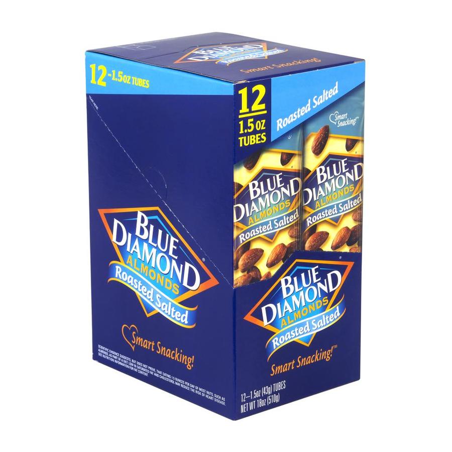 Blue Diamond Blue Diamond Roasted Salted Almonds, 1.5 oz, 12 in the ...