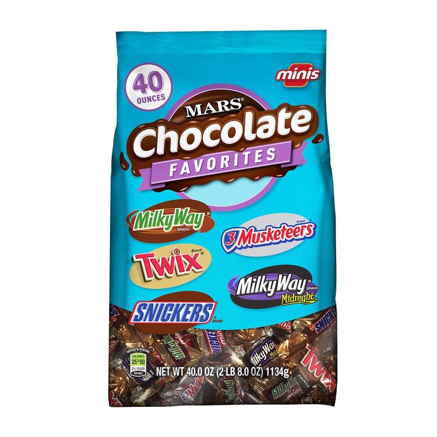 Mars Mars Chocolate Minis Size Candy Variety Mix 40-Ounce Bag (Pack of ...