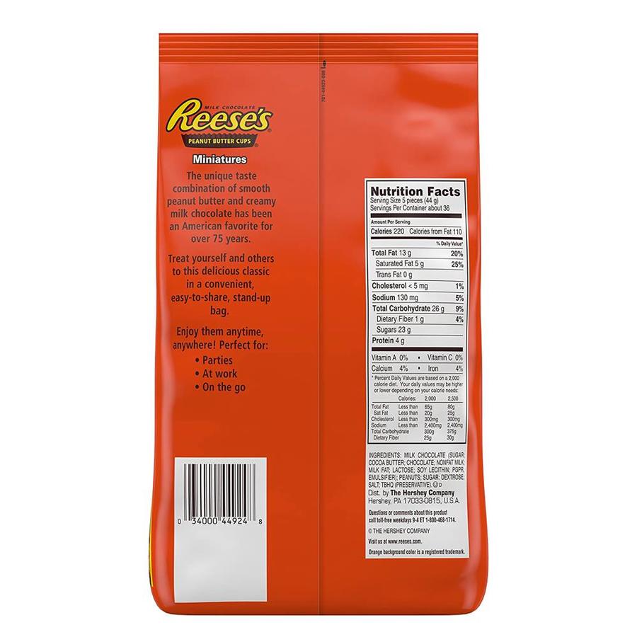 Reese's Reese's Peanut Butter -Cup Miniatures, 56 oz in the Snacks ...
