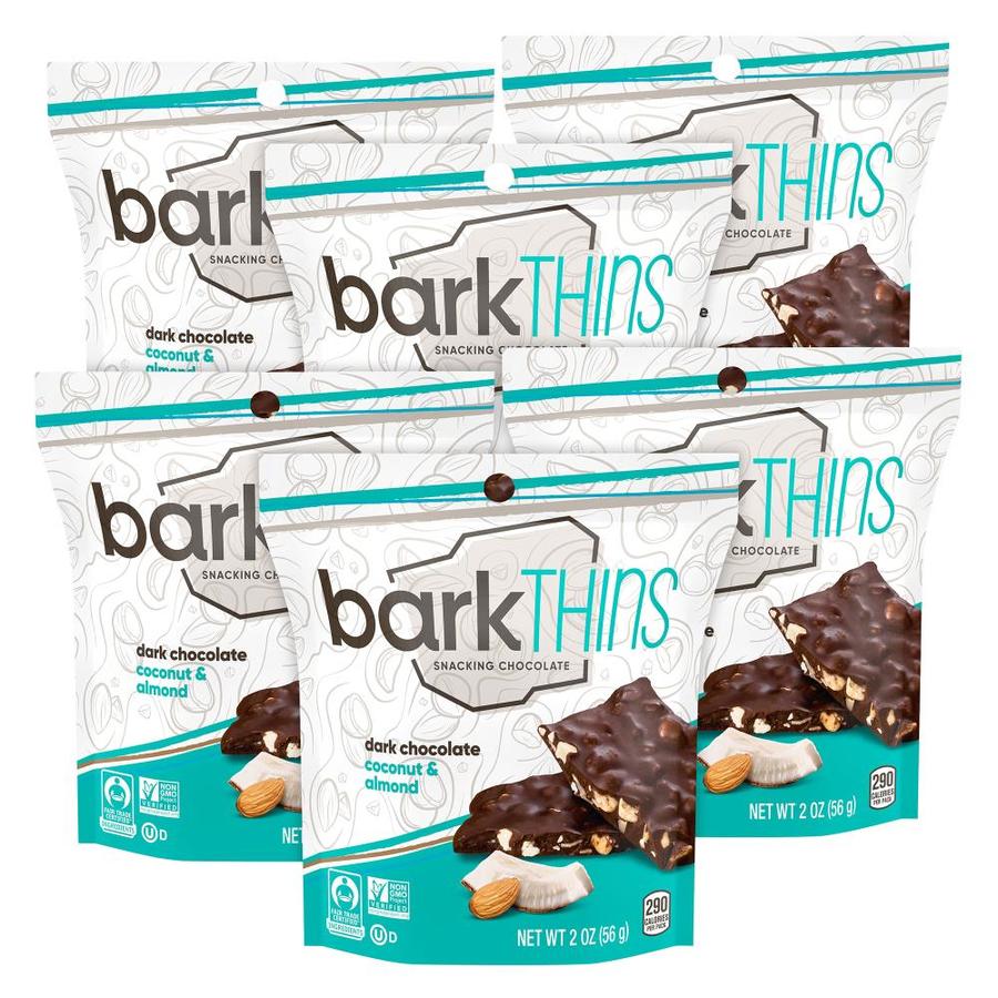 BarkTHINS Barkthins Dark Chocolate Coconut with Almonds, 2 oz, 6 in the ...