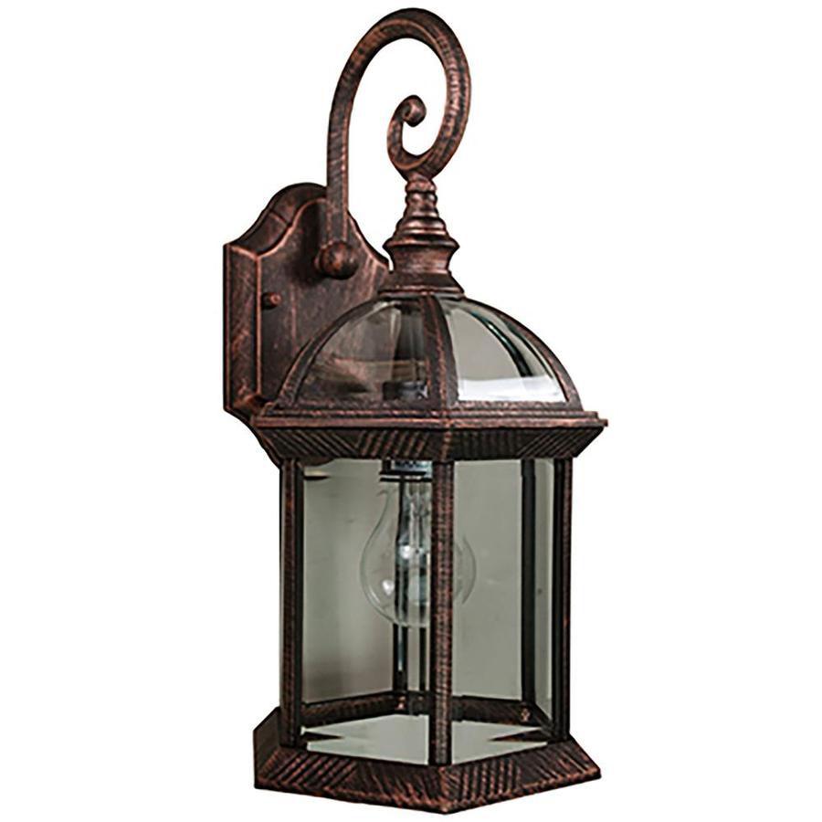 Lucid Lighting 15.75-in H Black Copper Medium Base (E-26) Outdoor Wall ...