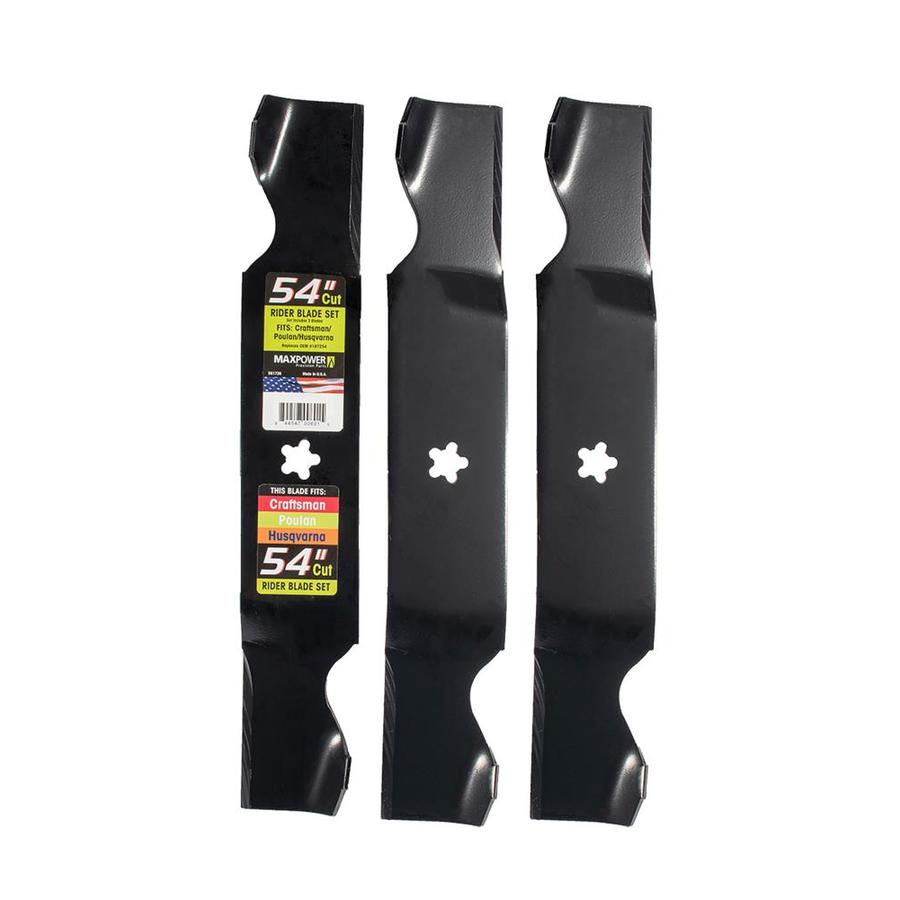 MaxPower 561738B 3-Blade Set for 54-in Craftsman, Husqvarna, Poulan ...