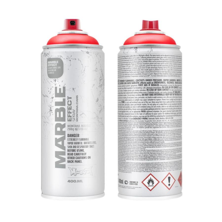 Montana Cans MARBLE EFFECT Matte Red Spray Paint (NET WT. 10.15-oz) in ...