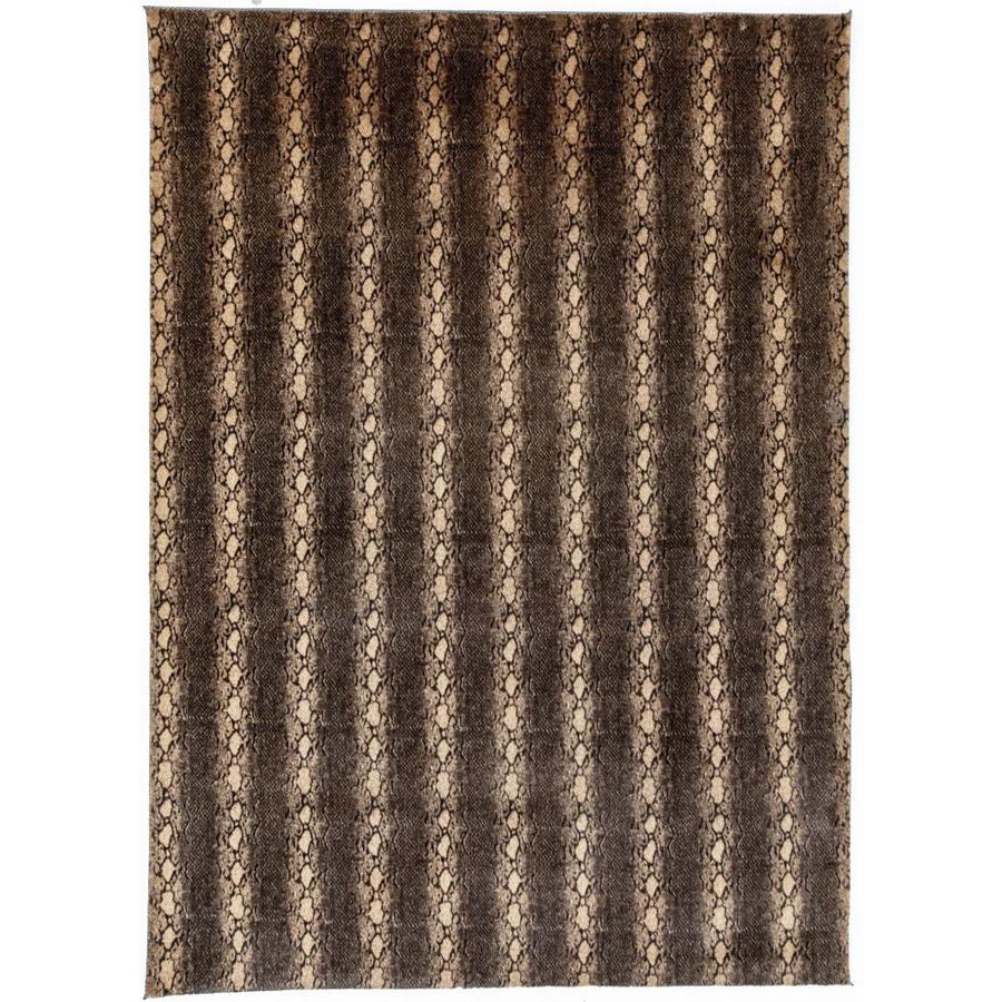 MDA Rugs Ronda Collection Animal Snake Skin Area Rug- 5X7 in the Rugs ...