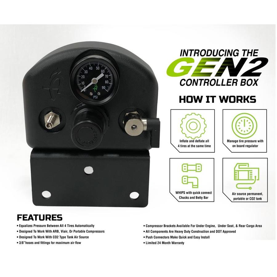 Up Down Air 4 Tire Inflation System- Universal with Box, Fittings ...