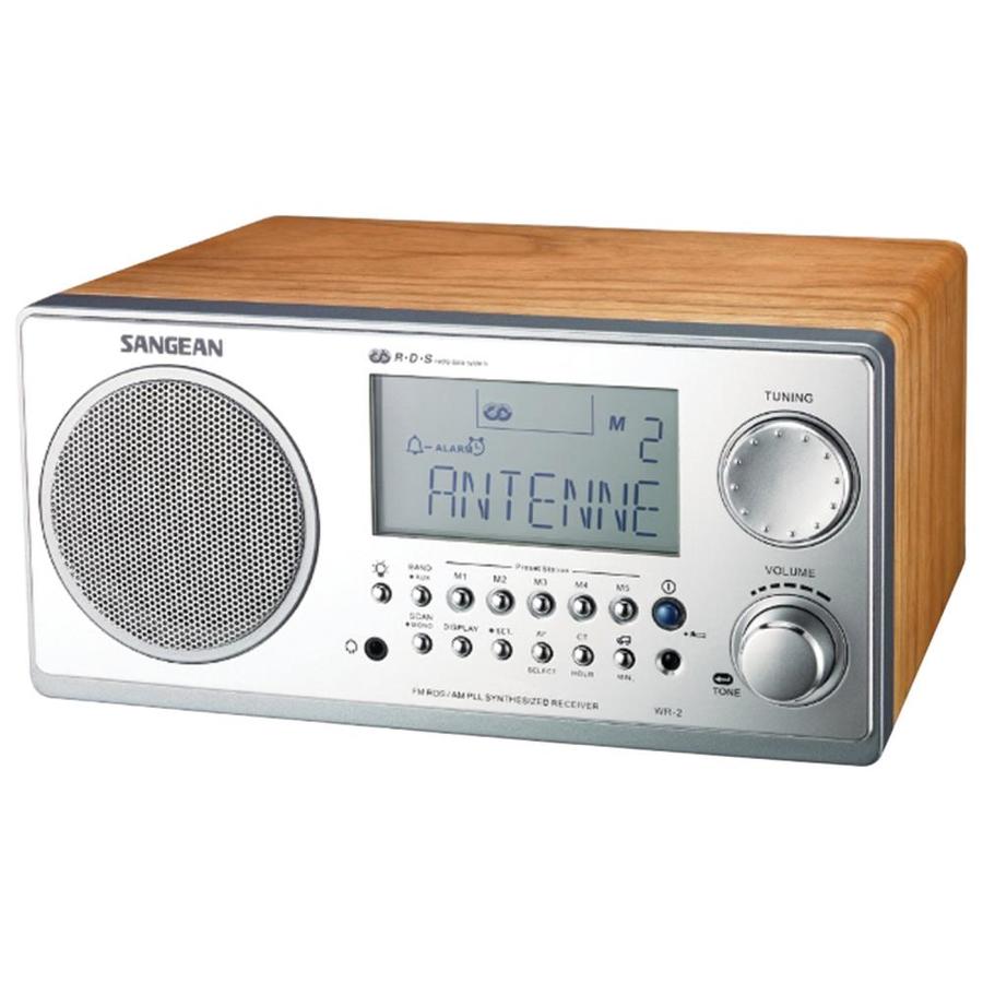 Sangean Digital AM/FM Stereo System with LCD and Alarm Clock (Walnut ...
