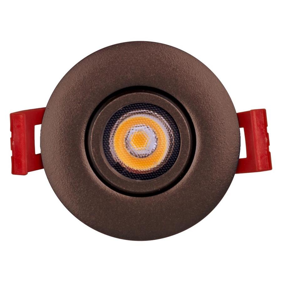 Nicor Lighting 2-in LED Gimbal Recessed Downlight in Oil-Rubbed Bronze ...