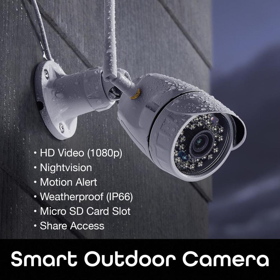 Geeni Hawk Plug-in Wired and Wireless Outdoor Security Camera in the ...