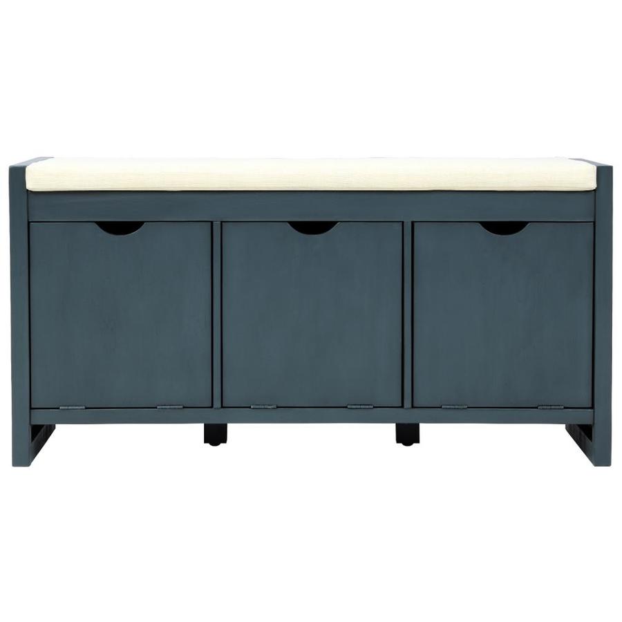 CASAINC Modern Antique Navy Storage Bench in the Indoor Benches ...