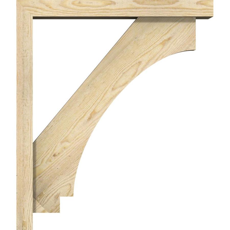 Ekena Millwork 4-in W x 24-in D x 28-in H Imperial Block Rough Sawn ...